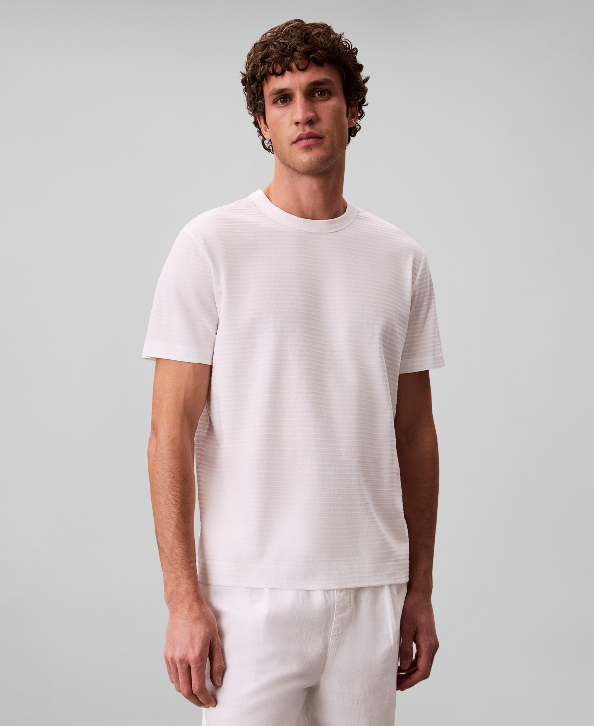 Click here for Calvin Klein Mens Crewneck T-Shirt - Bright White prices
