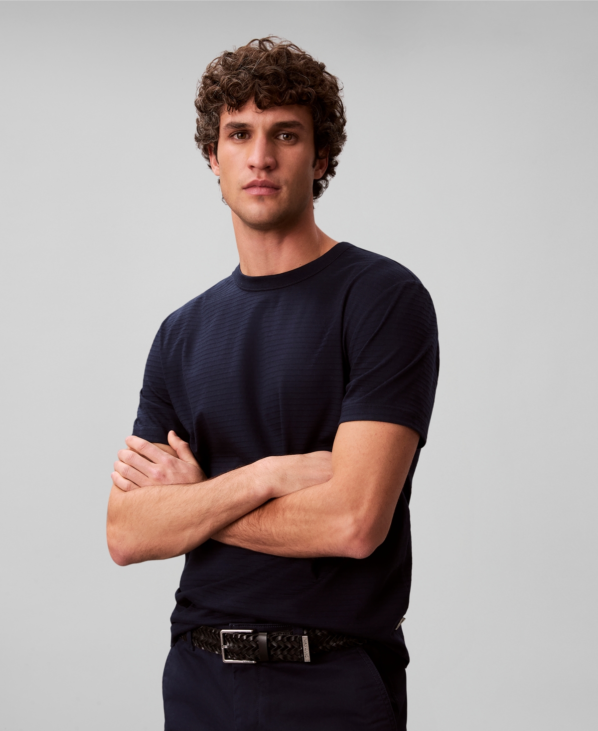 Click here for Calvin Klein Mens Crewneck T-Shirt - Dark Sapphire prices