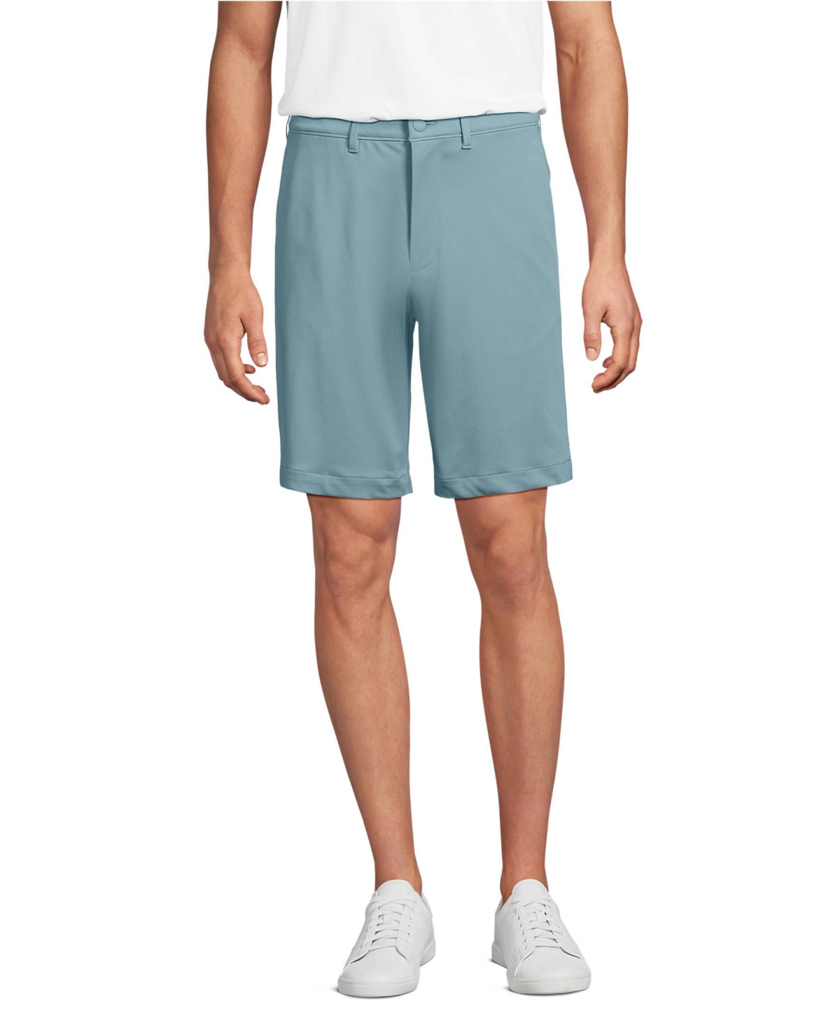 Click here for Lands End Mens 9" Flex Golf Short - Blue clay prices