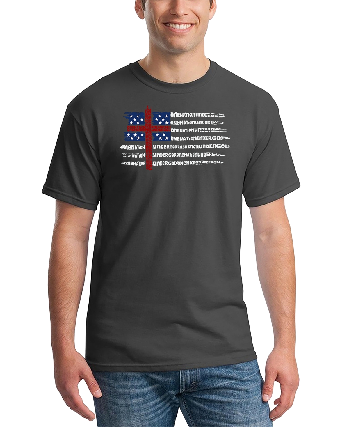 Click here for La Pop Art Mens One Nation Under God American Flag... prices