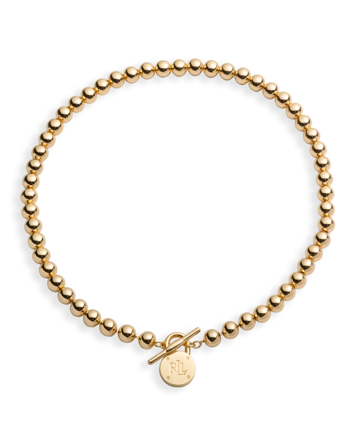 Click here for Lauren Ralph Lauren Gold-Tone Logo Beaded 17 Colla... prices