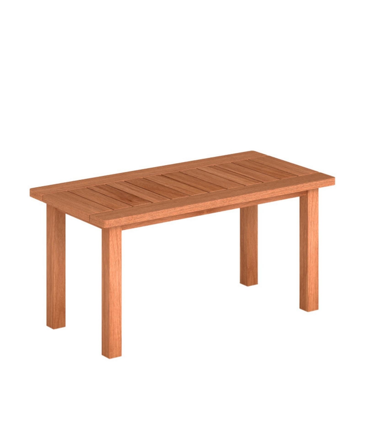 Click here for Sugift Rectangular Slatted Solid Wood Outdoor Pati... prices