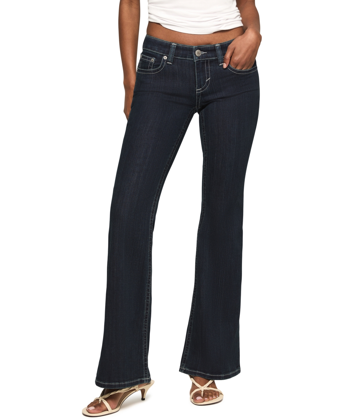 Click here for Lucky Brand Womens Low-Rise Flare Jeans - Late At... prices