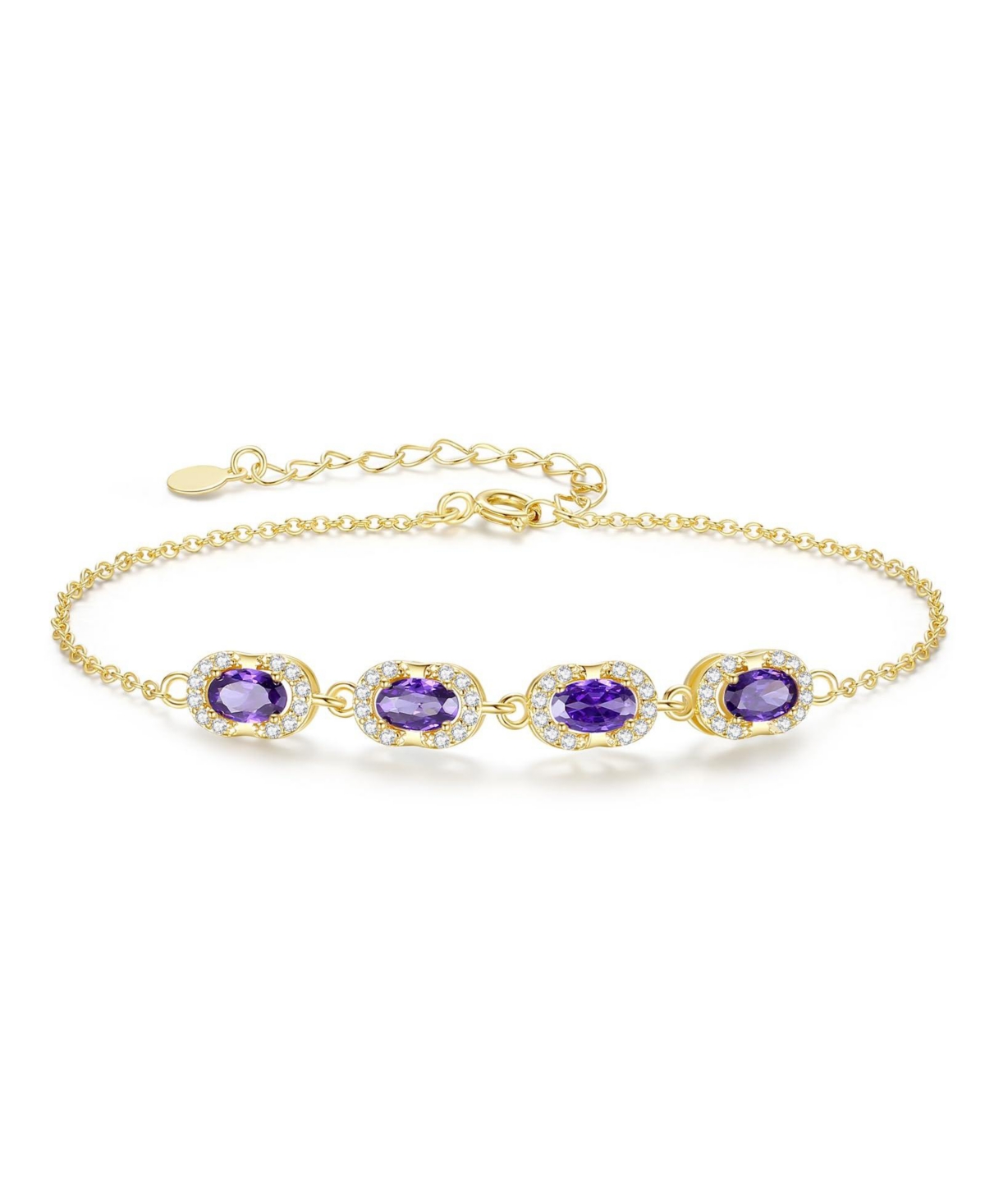 Click here for Gnuadz Birthstone Bracelet Women Dainty Link Jewel... prices