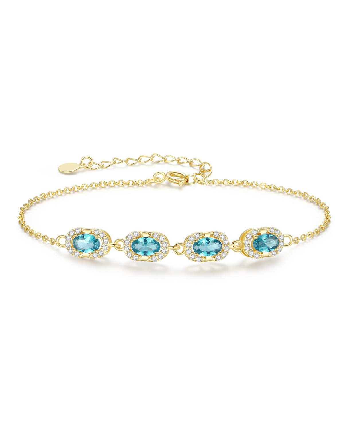 Click here for Gnuadz Birthstone Bracelet Women Dainty Link Jewel... prices