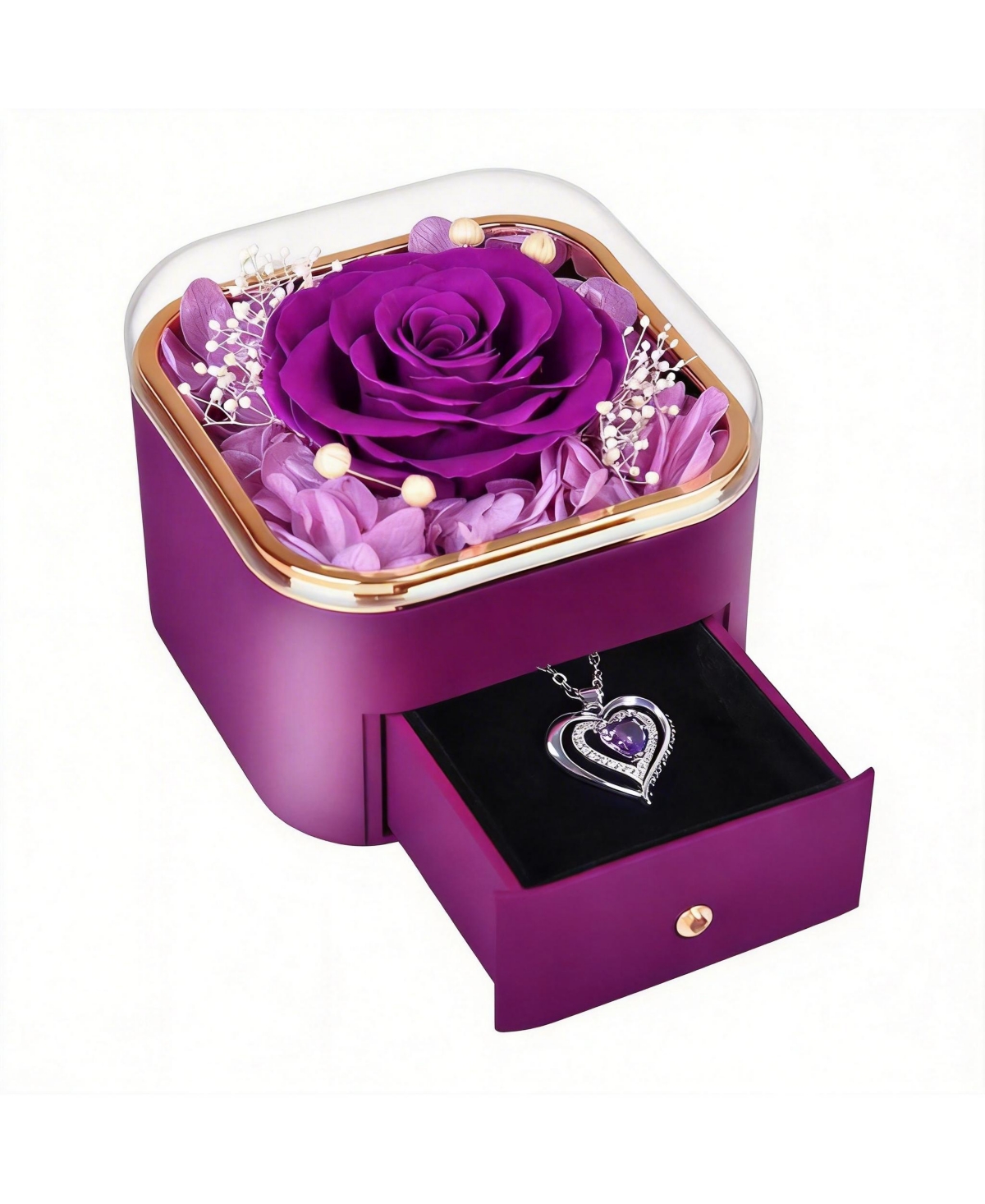 Click here for Gnuadz Preserved Heart Necklace Gift For Her Coupl... prices