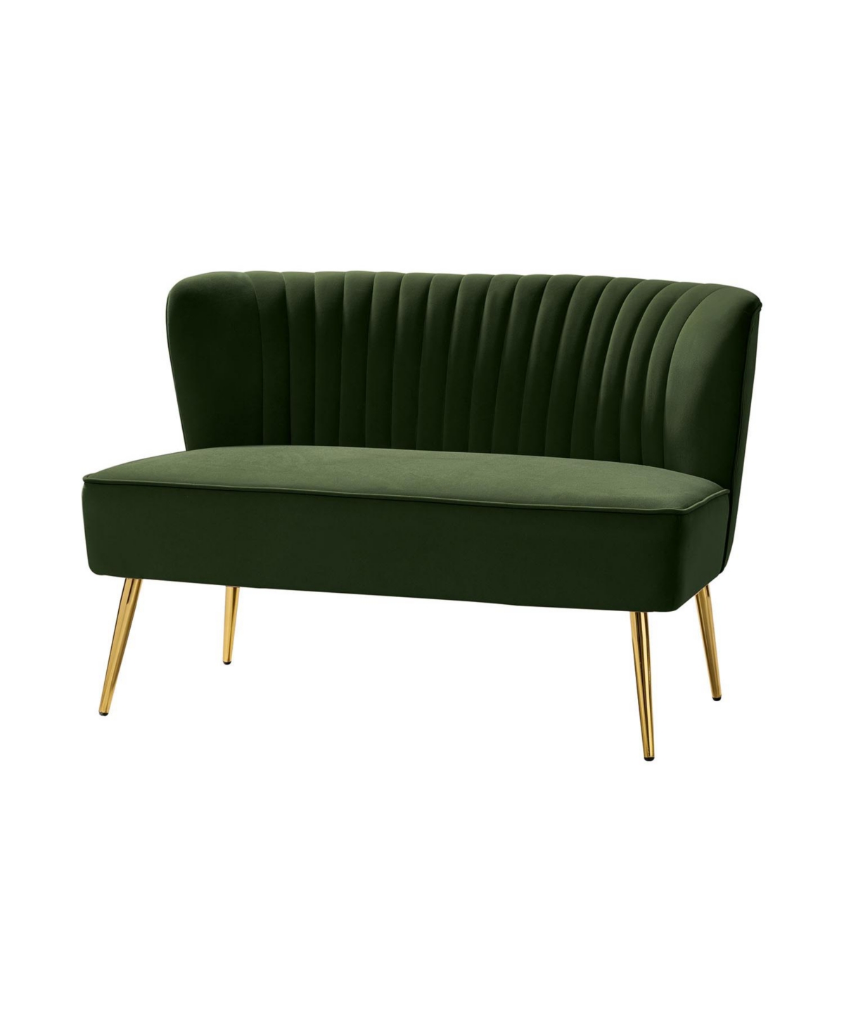 Click here for Hulala Home Euclid 47 Contemporary Velvet 2-Seat A... prices