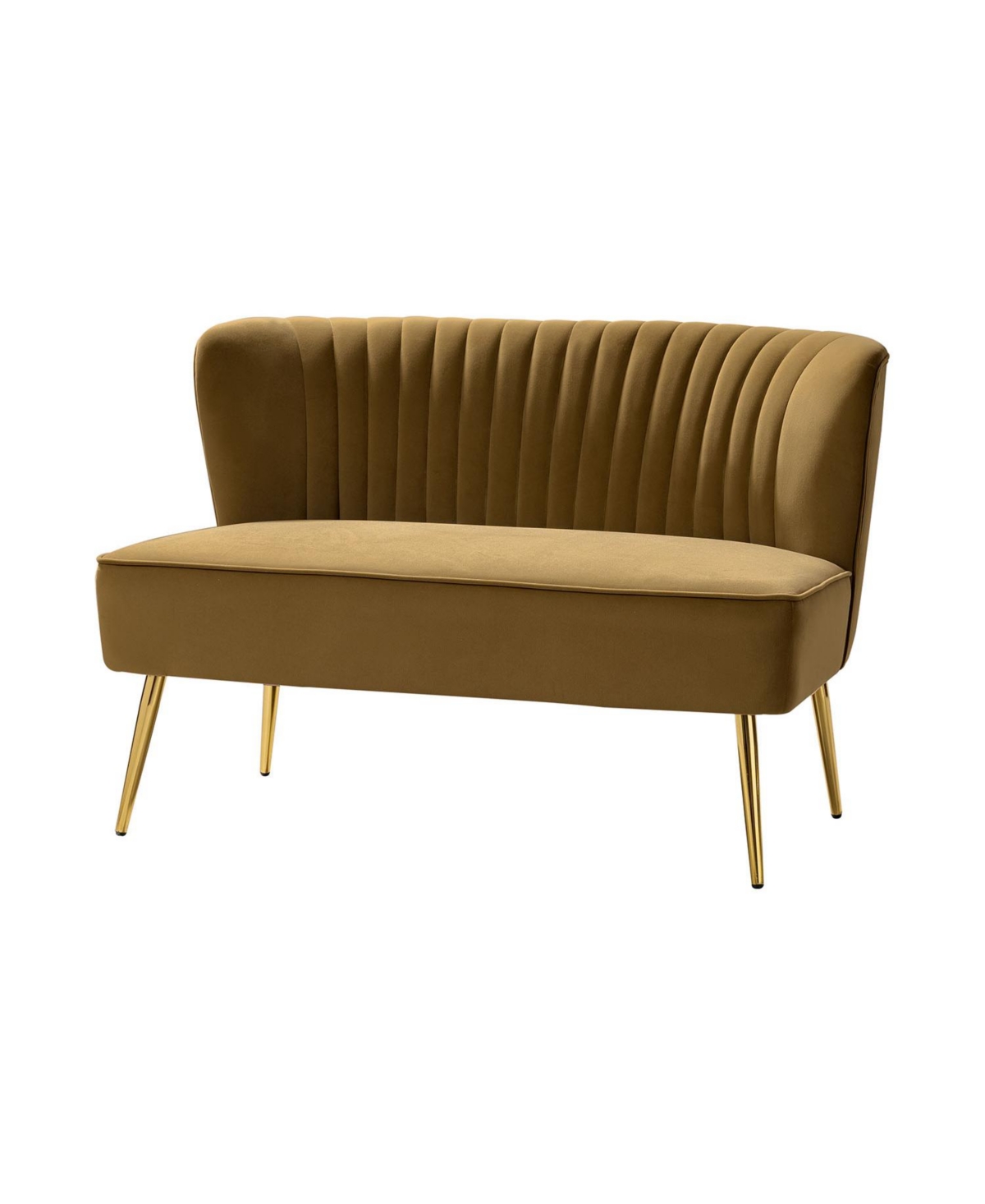Click here for Hulala Home Euclid 47 Contemporary Velvet 2-Seat A... prices