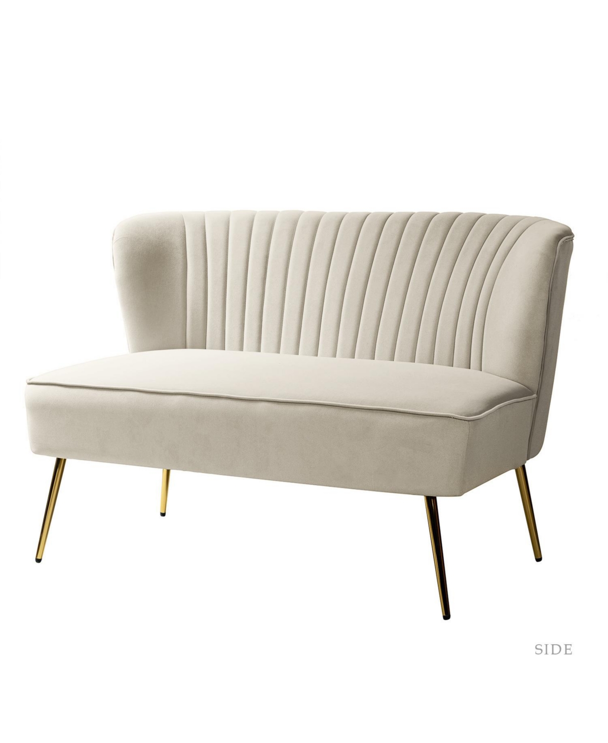Click here for Hulala Home Euclid 47 Contemporary Velvet 2-Seat A... prices