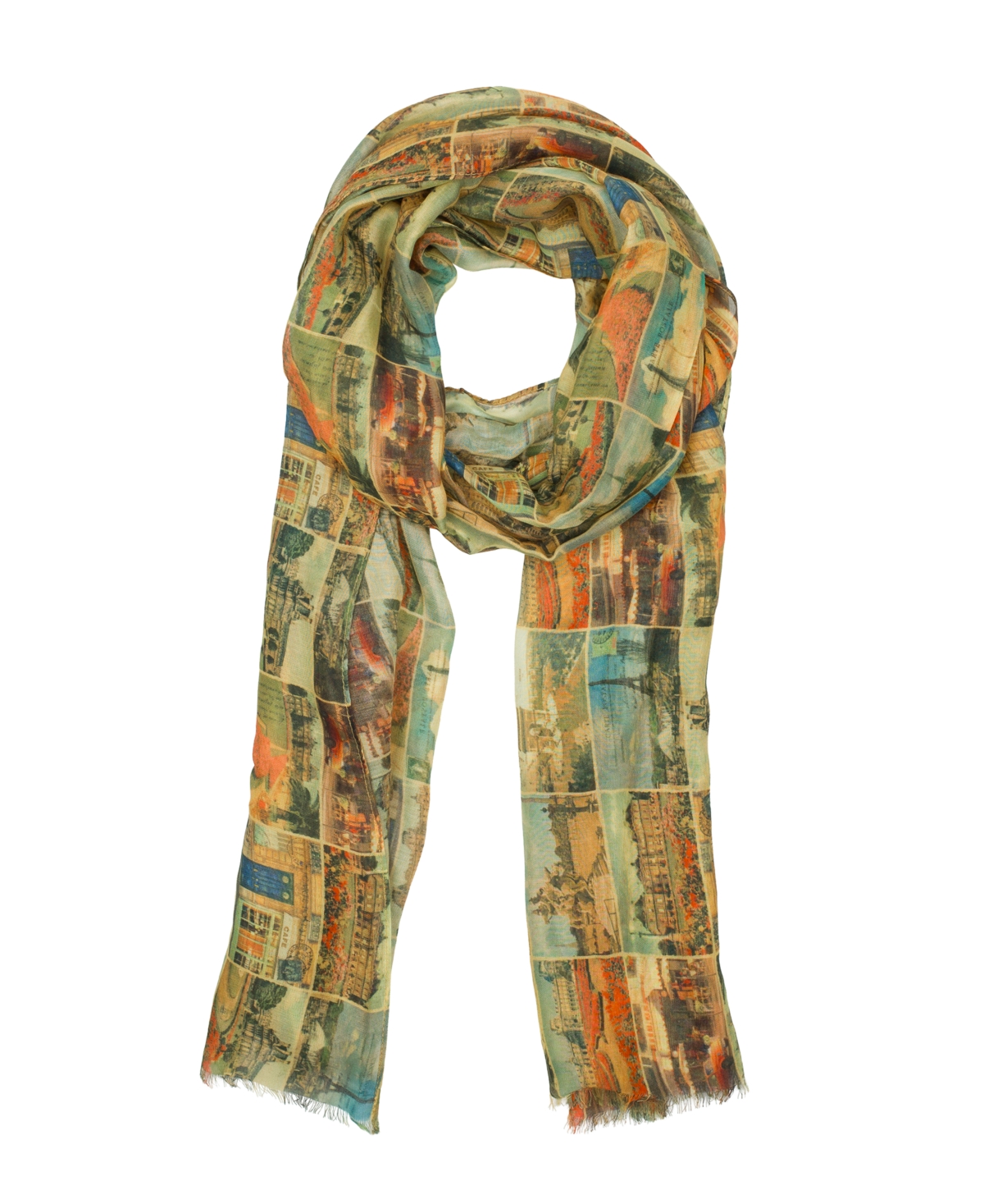 Click here for Patricia Nash Vintage Print Scarf - Postcards From... prices