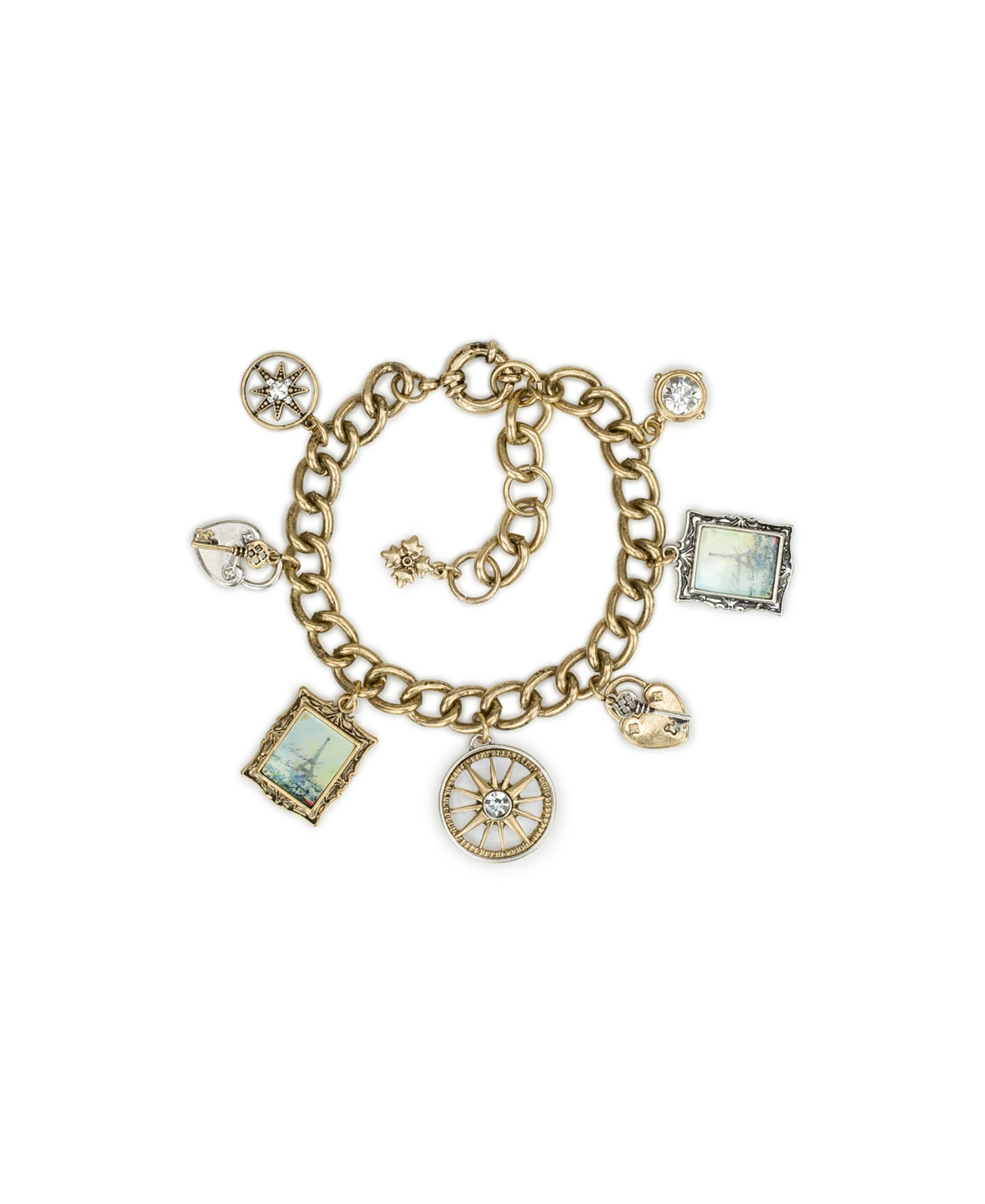 Click here for Patricia Nash Gold-Tone Plated Charm Bracelet - Si... prices