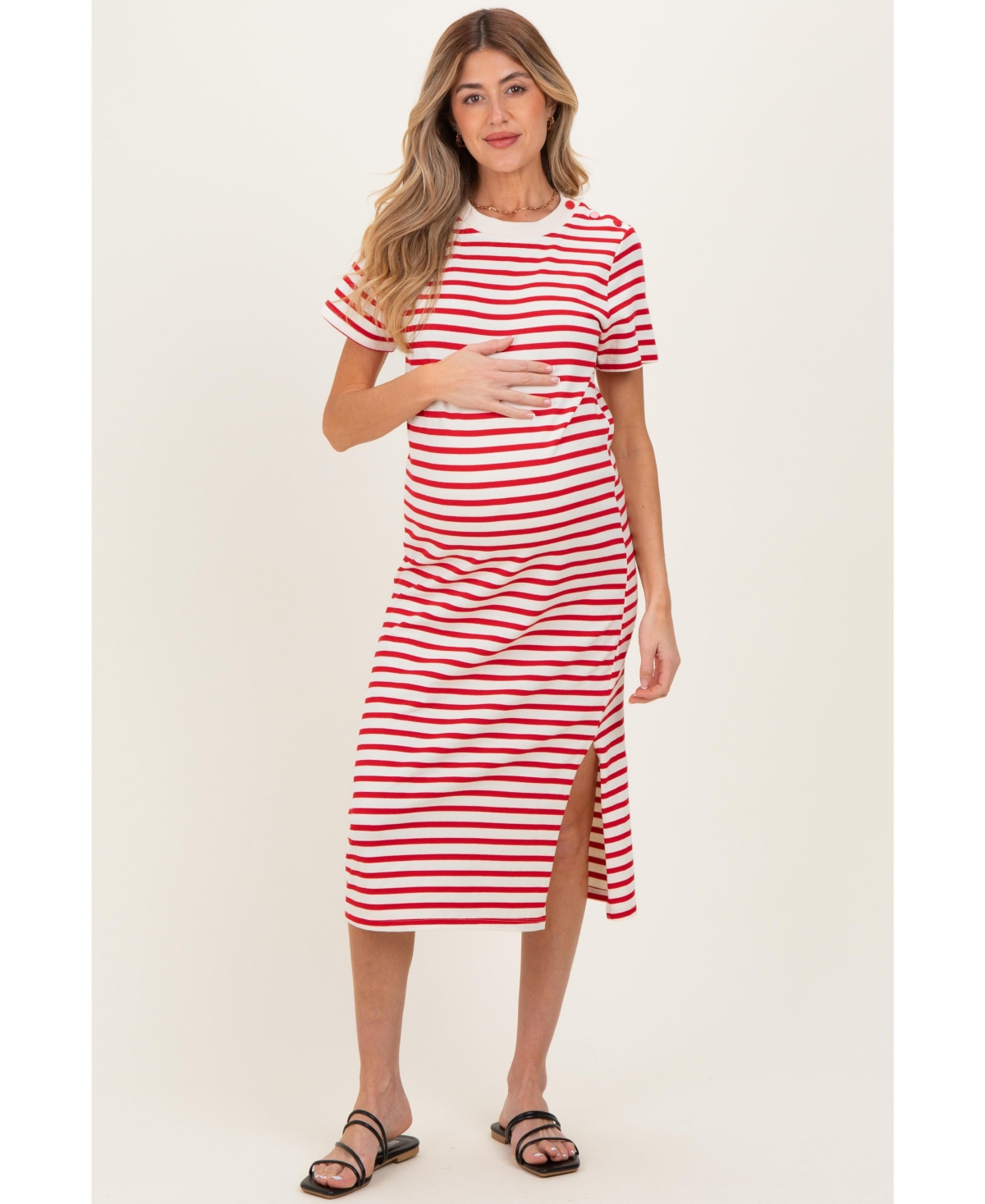 Click here for Navy Striped Short S - Red prices