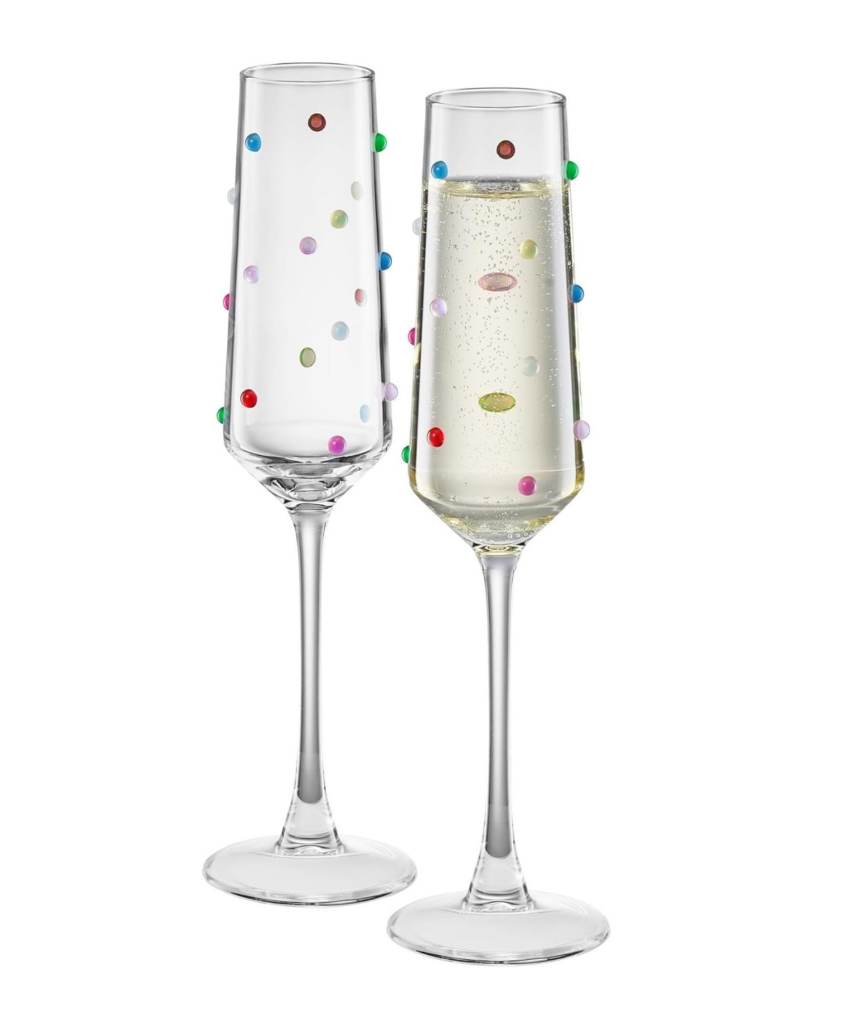 Click here for The Wine Savant Confetti Polka Dot Champagne Flute... prices