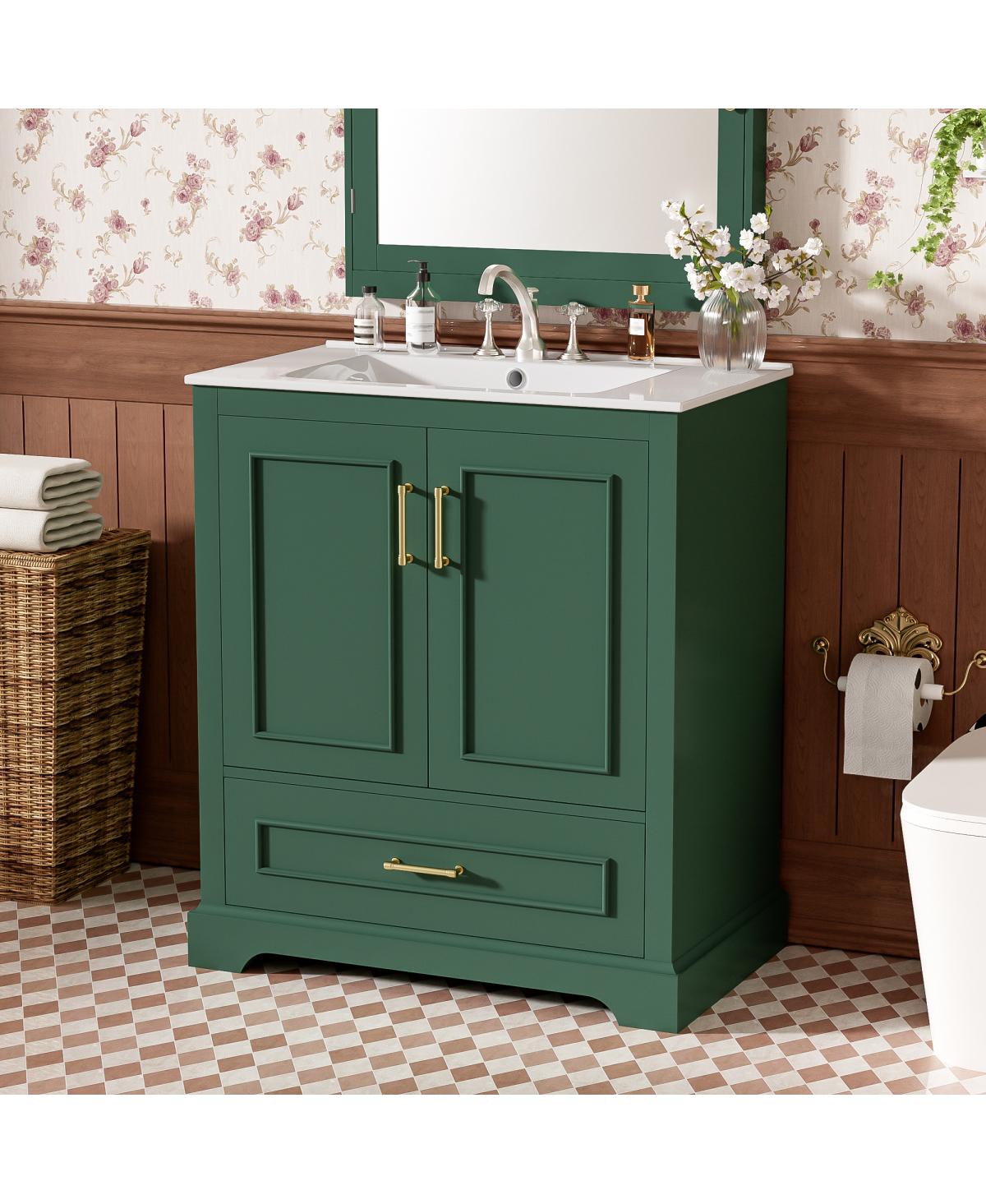 Click here for Sillysis 30 Inch Bathroom Vanity with Ceramic Sink... prices