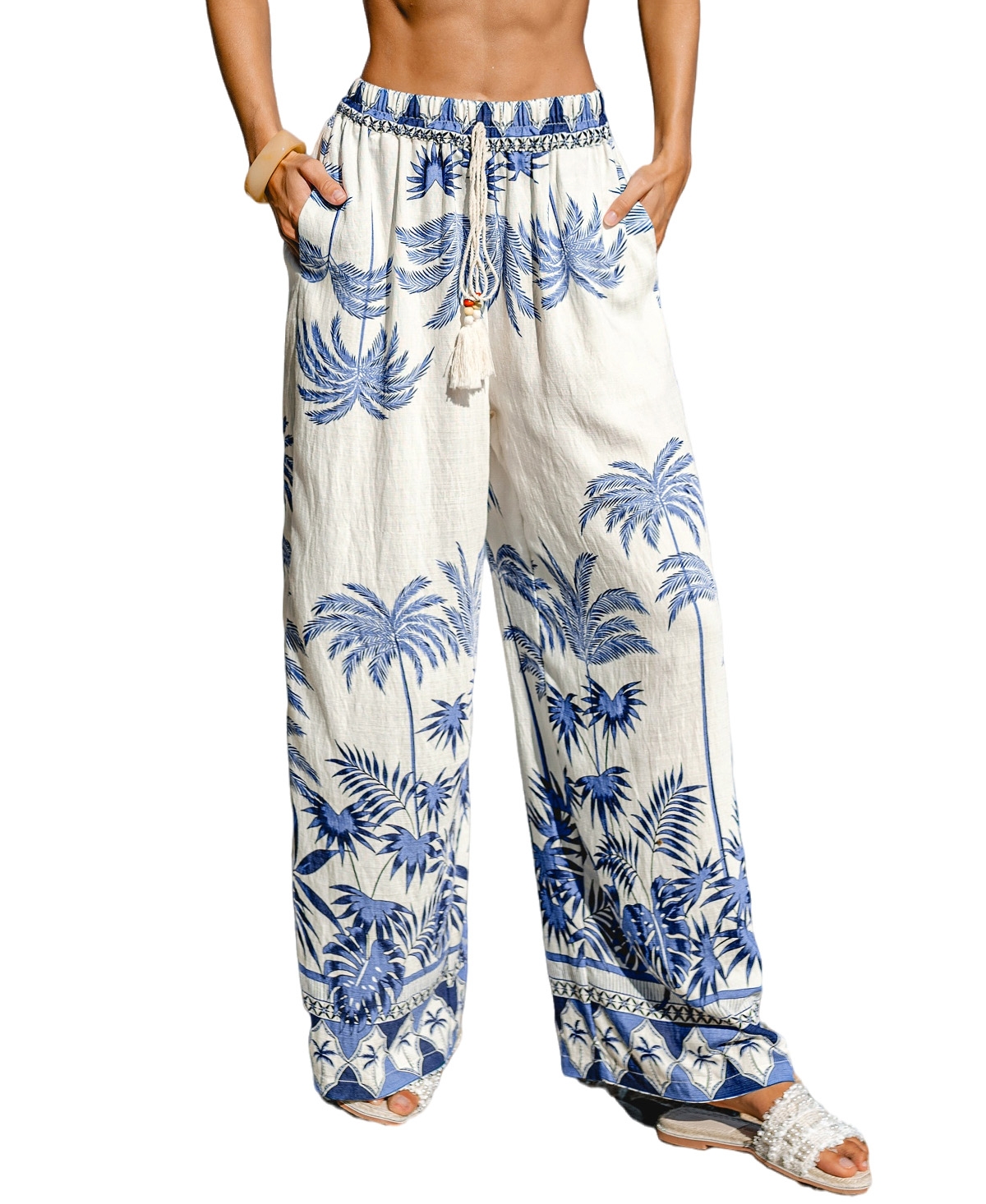 Click here for Cupshe Womens Wild Horizon Tropical Pants - Medium... prices