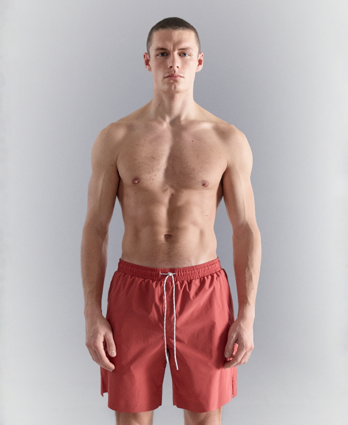 Click here for Mango Mens Zip Pockets Swimsuit - Red prices