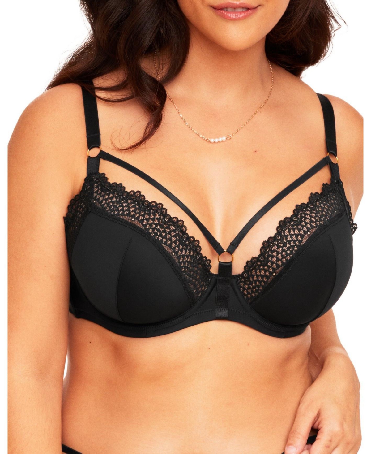 Click here for Adore Me Plus Size Marca Contour Plunge Bra - Blac... prices