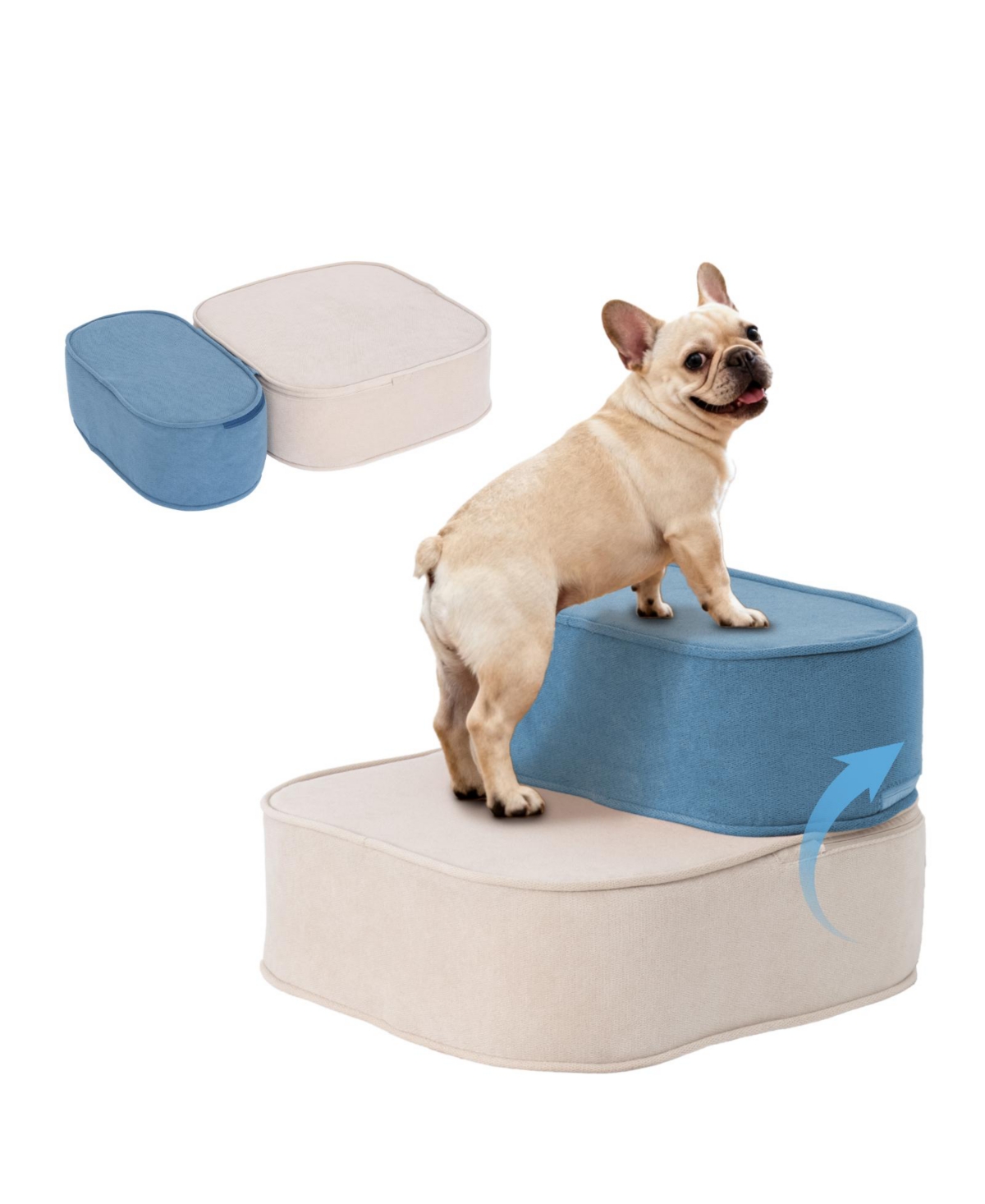 Click here for Aostirmotor 2-Step Dog Stairs for Small Dog 2-in-1... prices