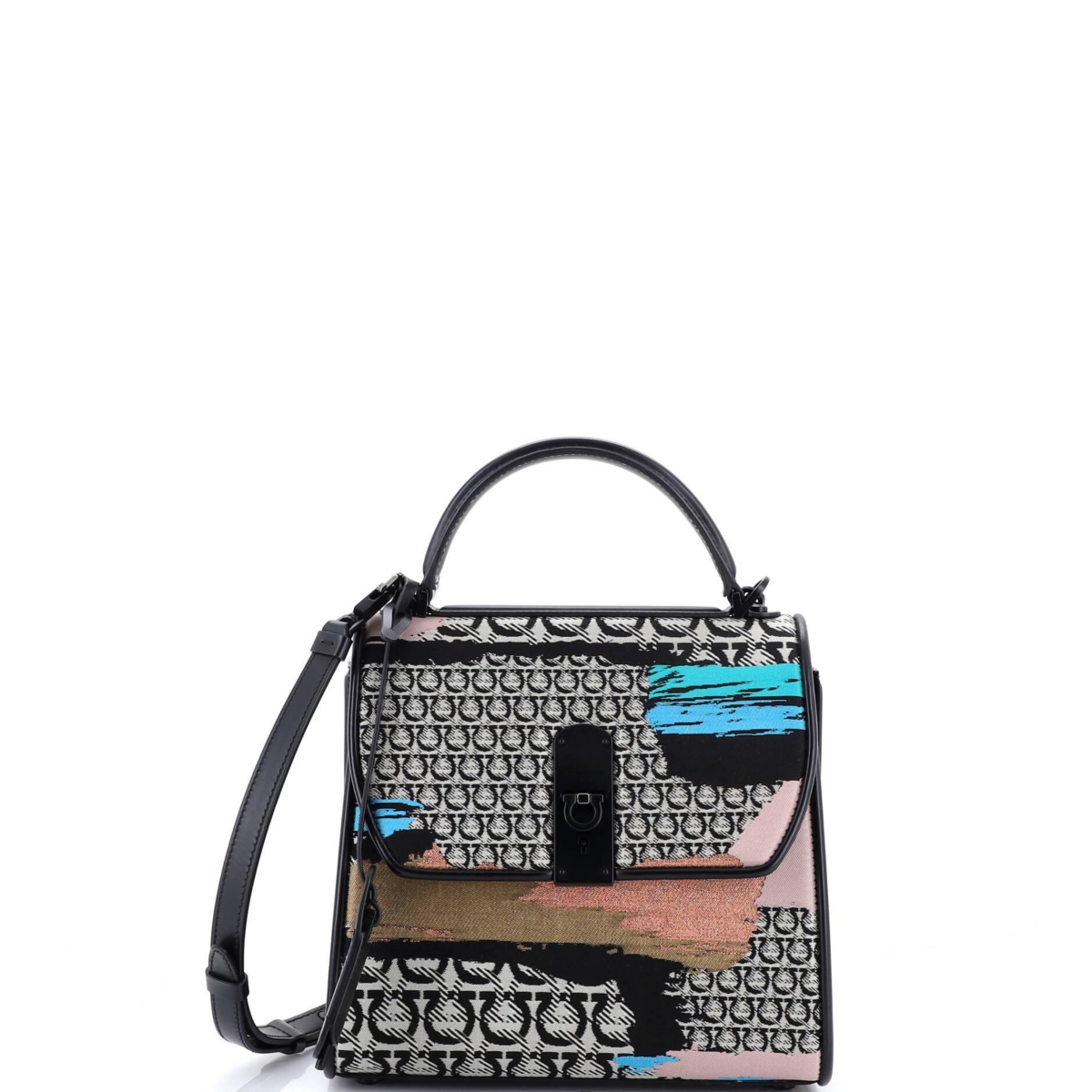 Click here for Pre-Owned Salvatore Ferragamo Small Boxyz Top Hand... prices