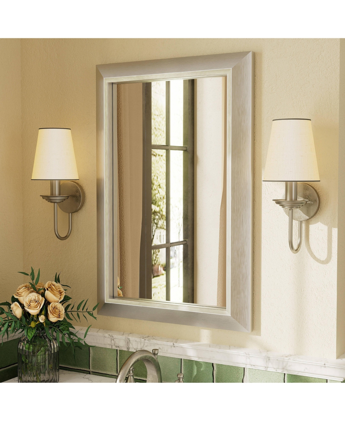 Click here for Apmir 16 x 24 Inch Thick Metal Framed Wall Mirrors... prices