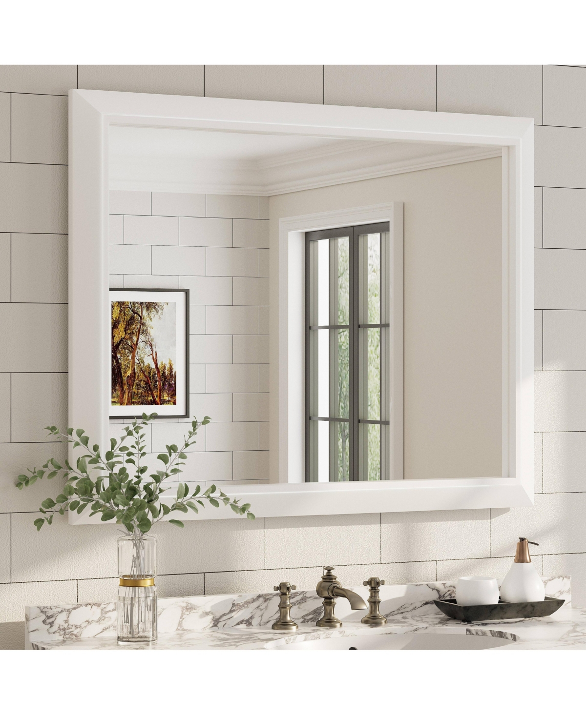 Click here for Apmir 32 x 40 Inch Thick Metal Framed Wall Mirrors... prices