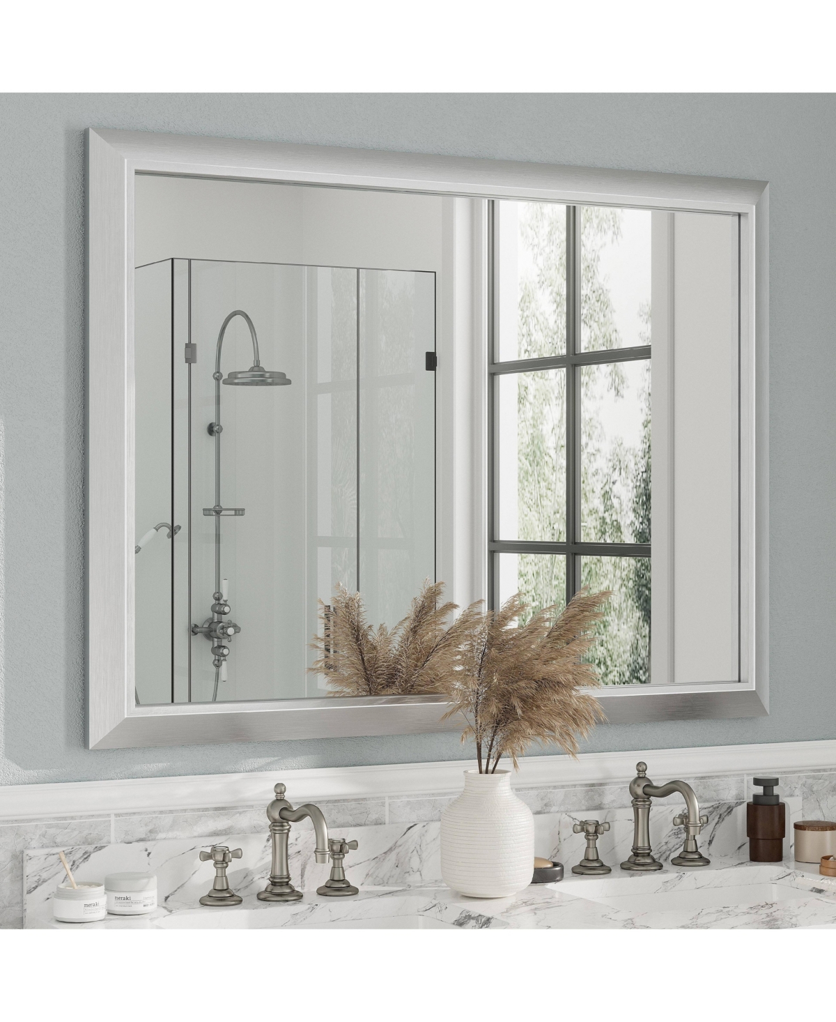 Click here for Apmir 48 x 36 Inch Thick Metal Framed Wall Mirrors... prices