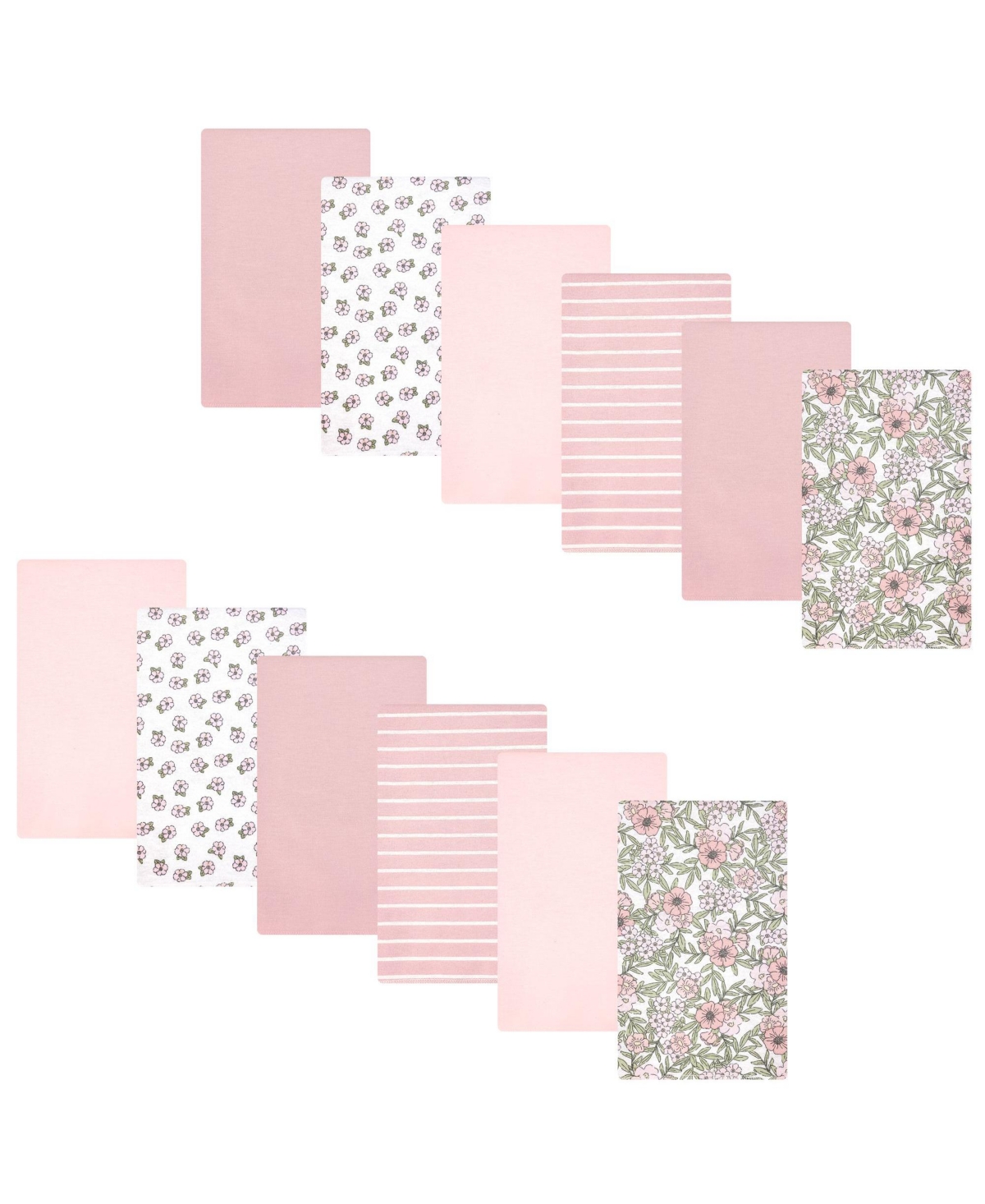 Click here for Hudson Baby Girl Cotton Poly Flannel Burp Cloths B... prices