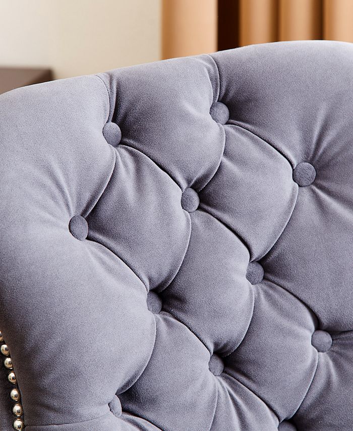 Abbyson Living Harri Tufted Bar Stool - Macy's