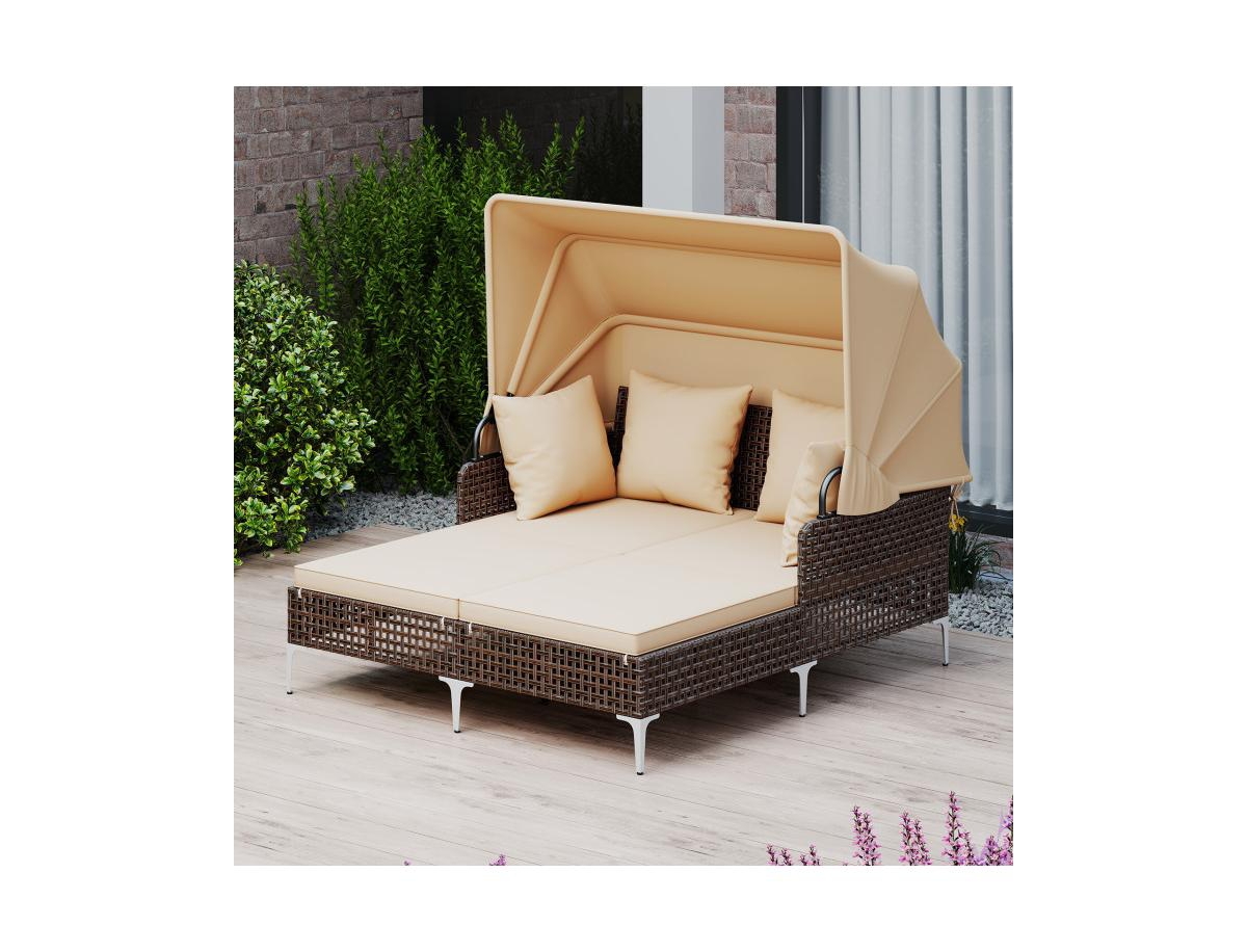 Click here for Boyel Living Outdoor Daybed with Retractable Canop... prices