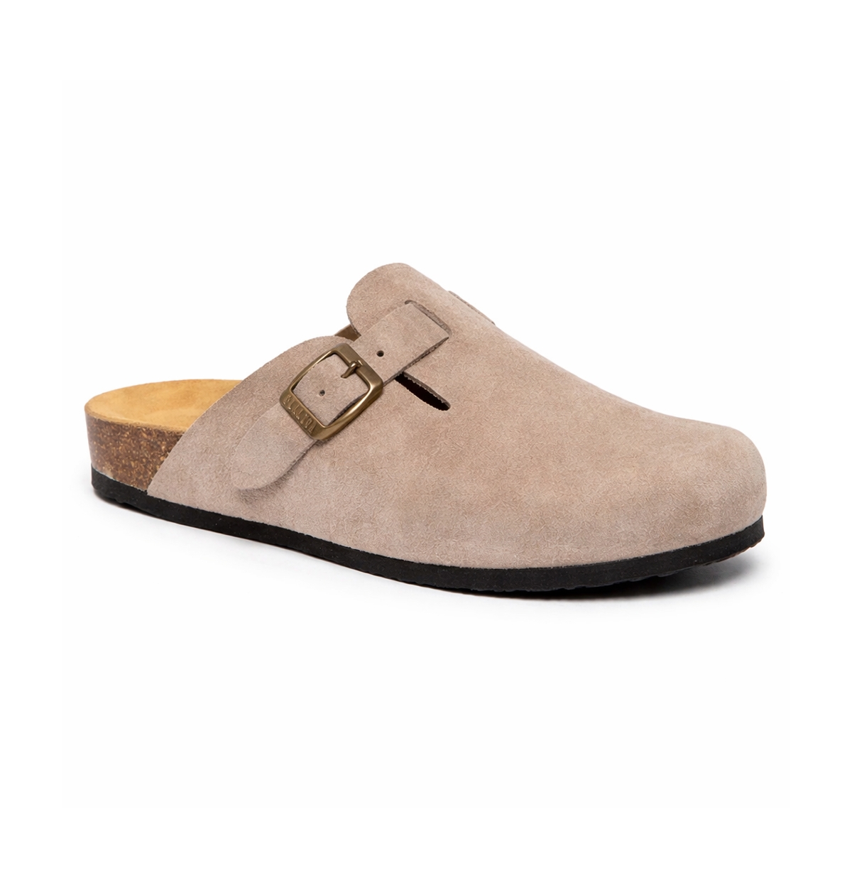 Click here for Plakton Womens Clog in Suede Blogg - Taupe grey prices