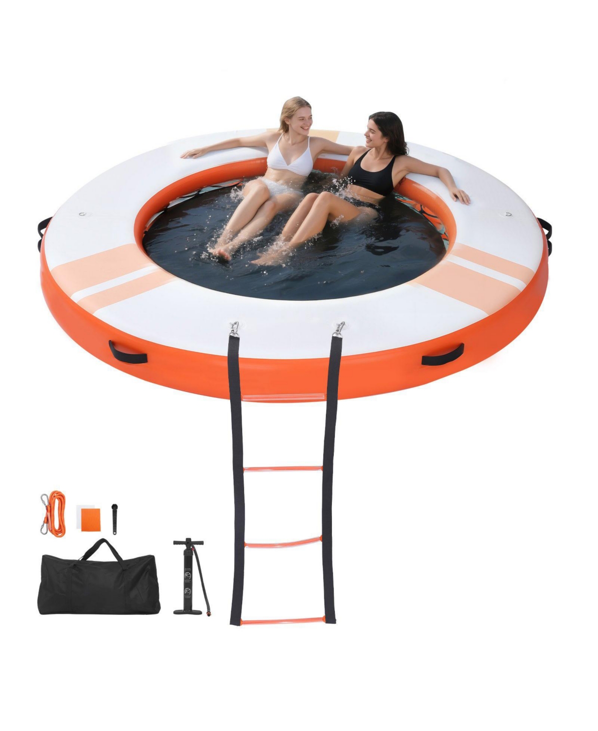 Click here for Mecale 8 Ft Inflatable Floating Dock Platform with... prices