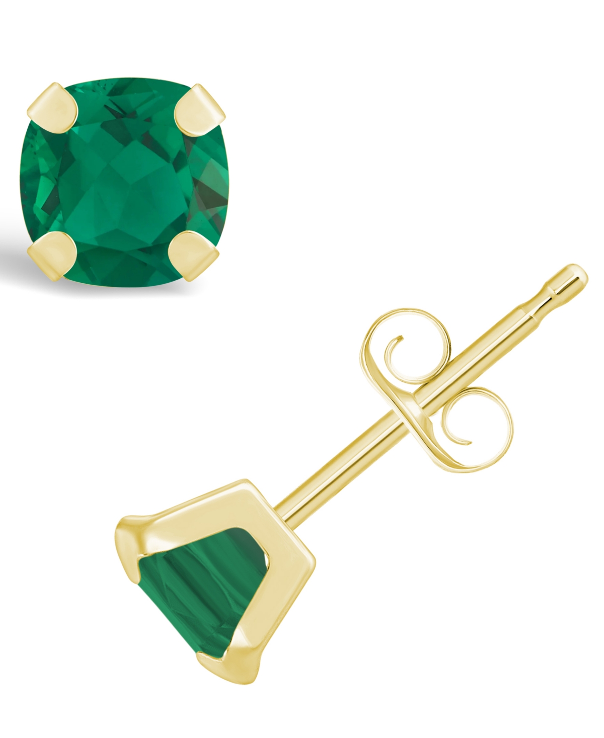 Click here for Macys Gemstone Stud Earrings in 10k Yellow Gold -... prices