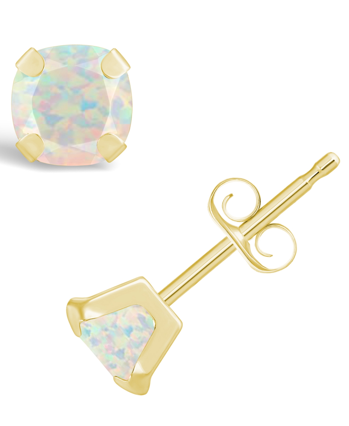 Click here for Macys Gemstone Stud Earrings in 10k Yellow Gold -... prices