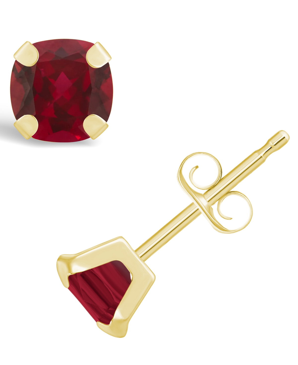 Click here for Macys Gemstone Stud Earrings in 10k Yellow Gold -... prices