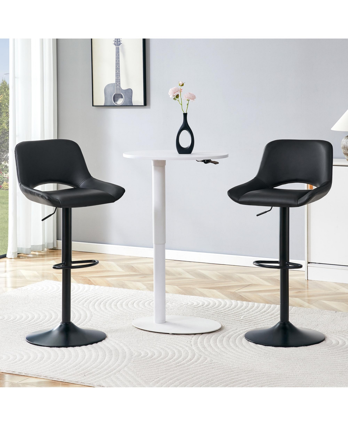 Click here for flynama Modern Swivel Adjustable Bar Stools Set of... prices