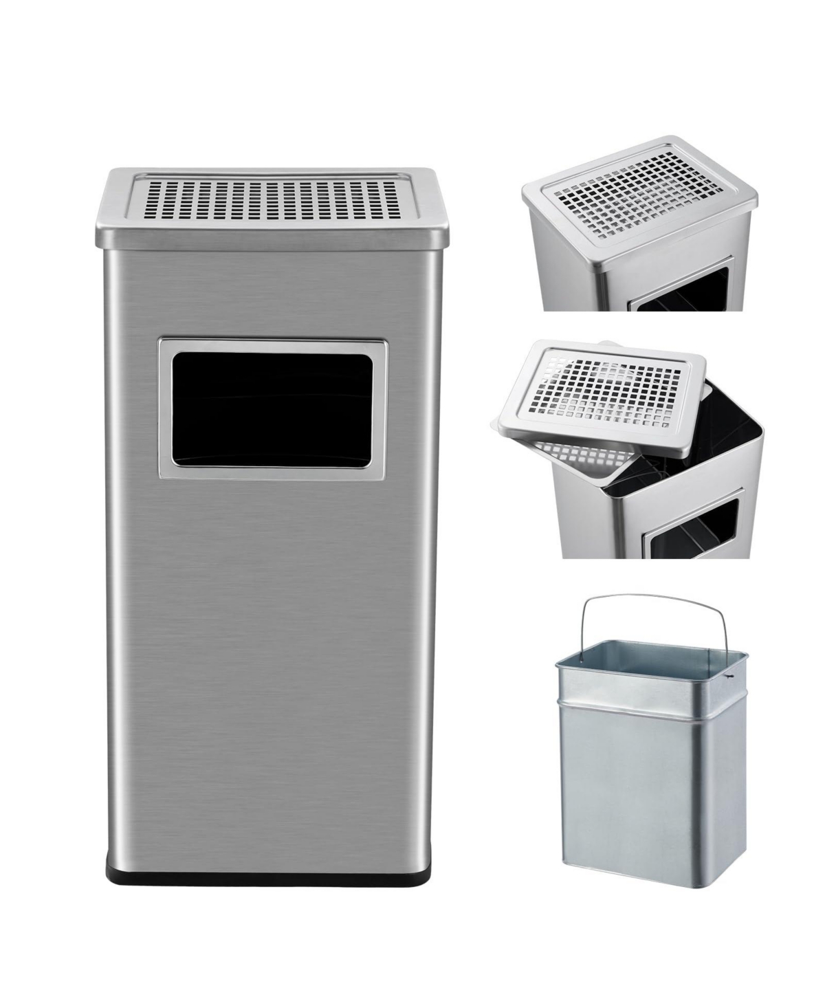 Click here for Gaomon Stainless Steel 7.9 Gallon Square Trash Can... prices