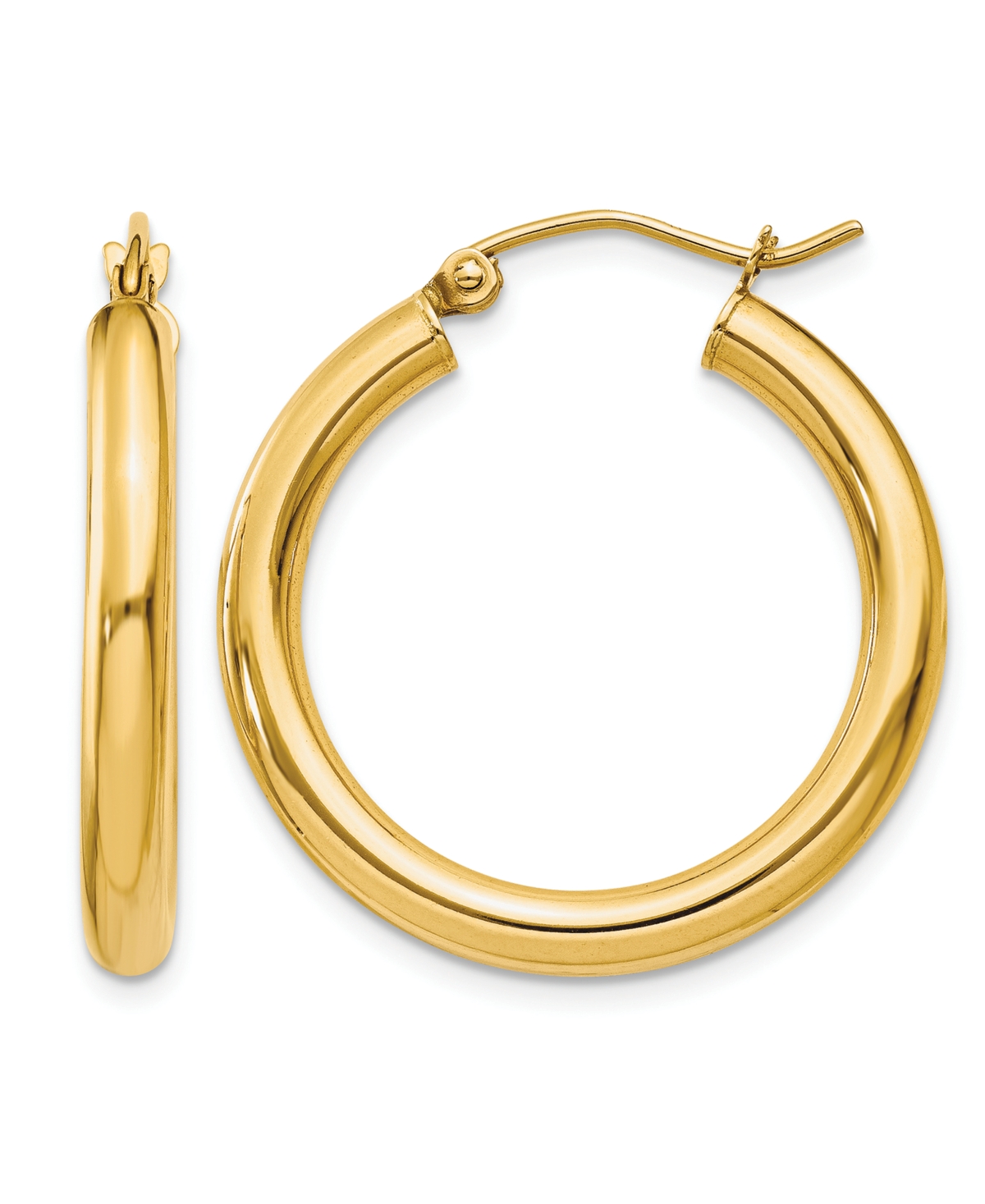 Click here for Macys Round Hoop Earrings in 18k Yellow Gold - Yel... prices