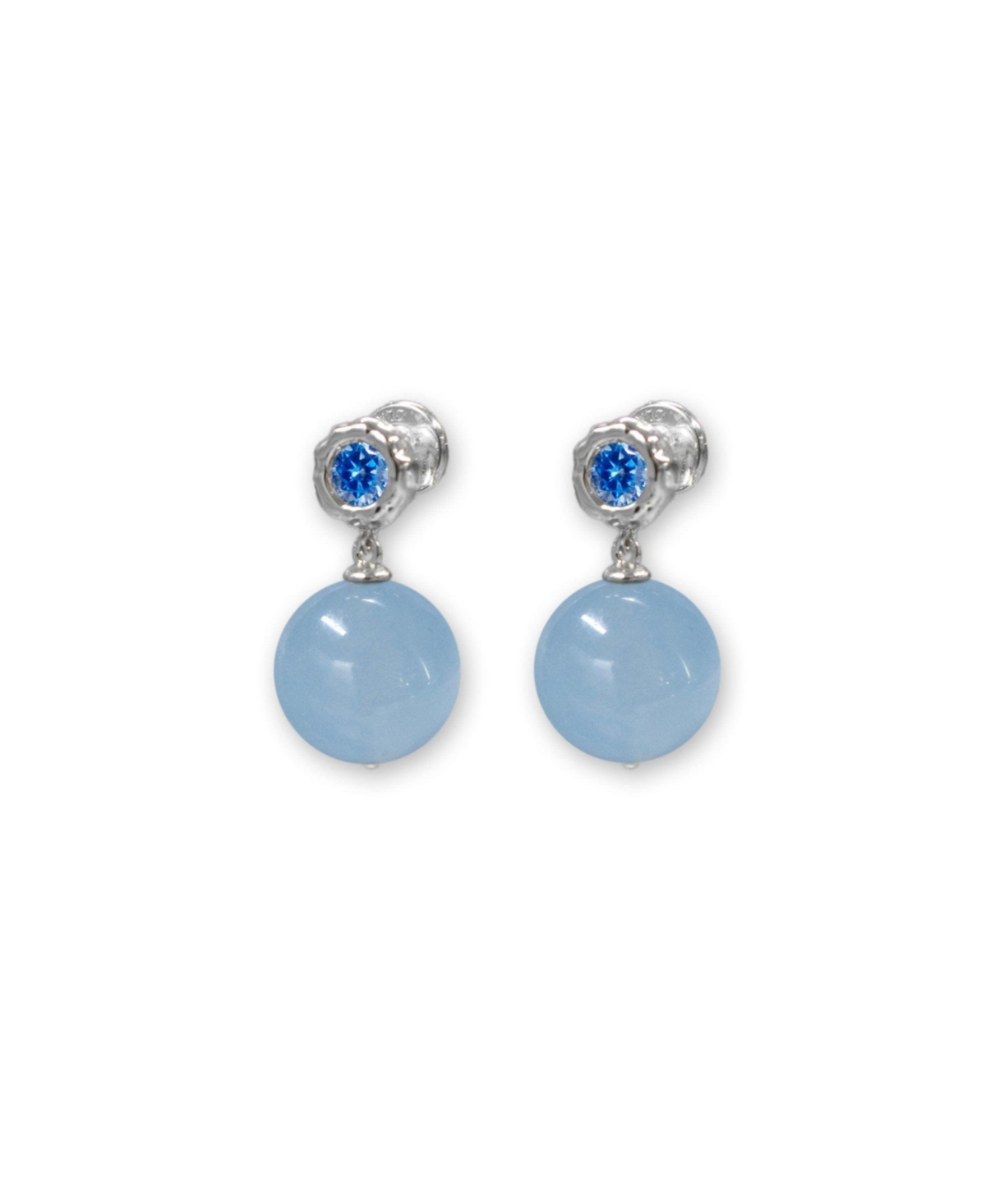 Click here for Classicharms Isla Aquamarine Bead Drop Earrings -... prices