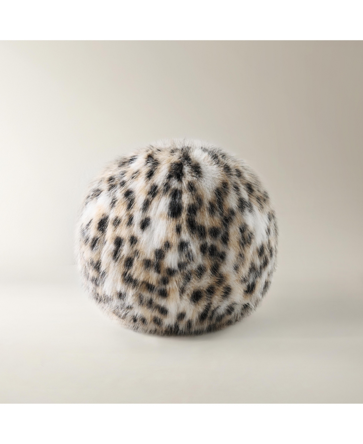 Click here for Z Gallerie Spotted Faux Fur Ball Pillow - Multi prices