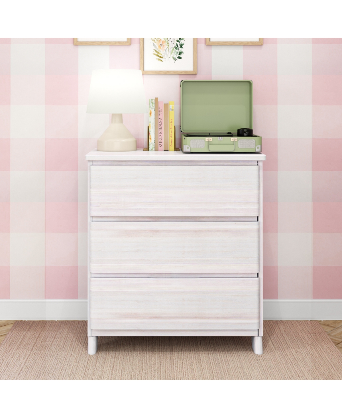 Click here for Max & Lily Solid Wood Modern Farmhouse 3 Drawer Dr... prices