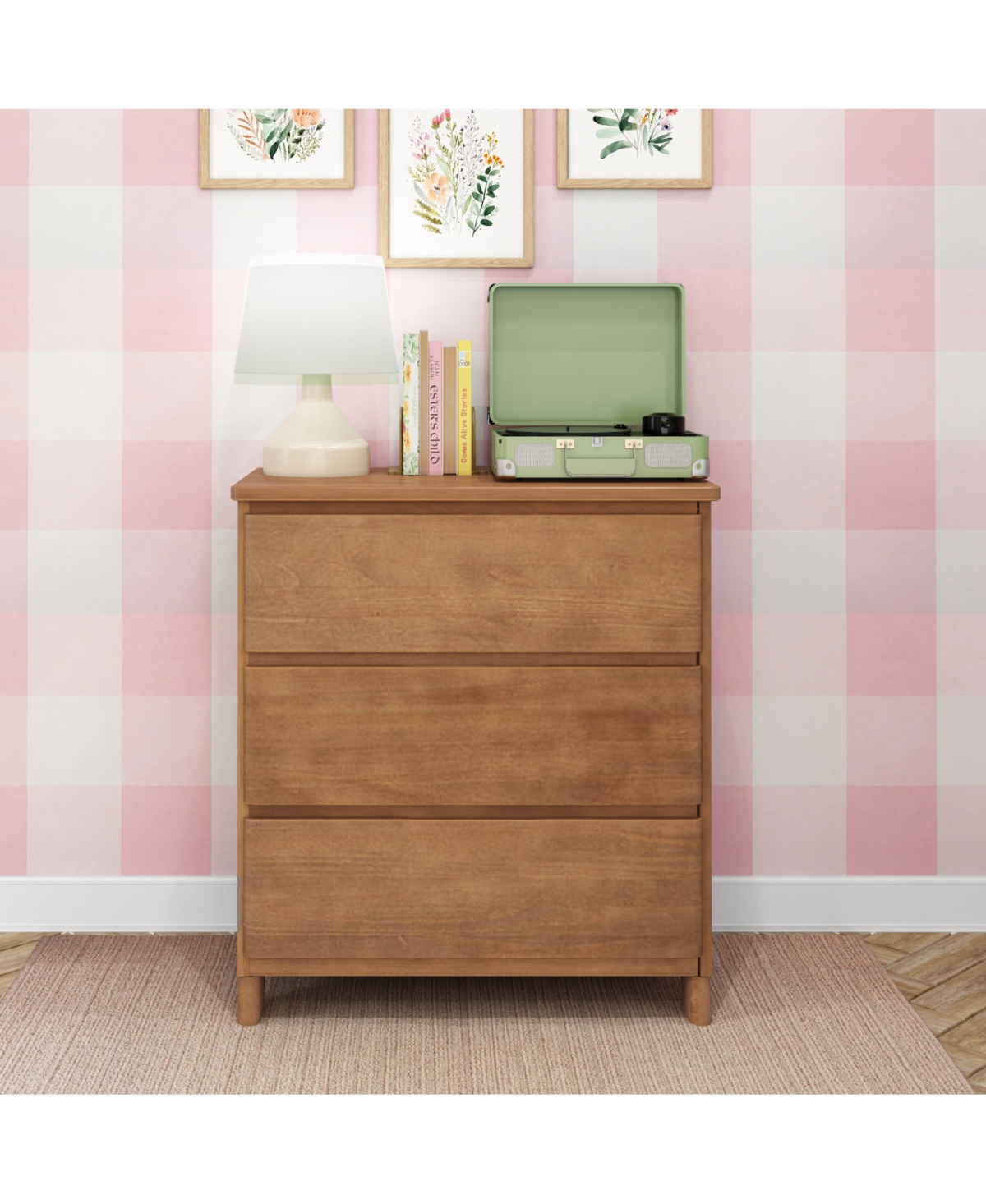 Click here for Max & Lily Solid Wood Modern Farmhouse 3 Drawer Dr... prices