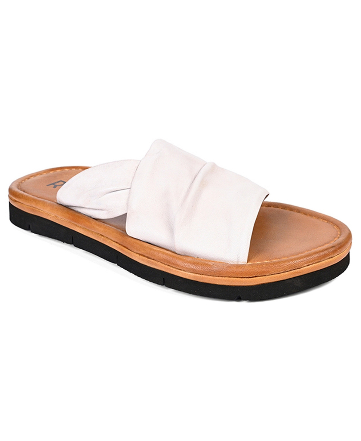 Click here for Roan Womens Nosy Slide Sandal - Open White prices