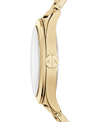 A|X Armani Exchange Men's Diamond Accent Gold-Tone Stainless Steel ...