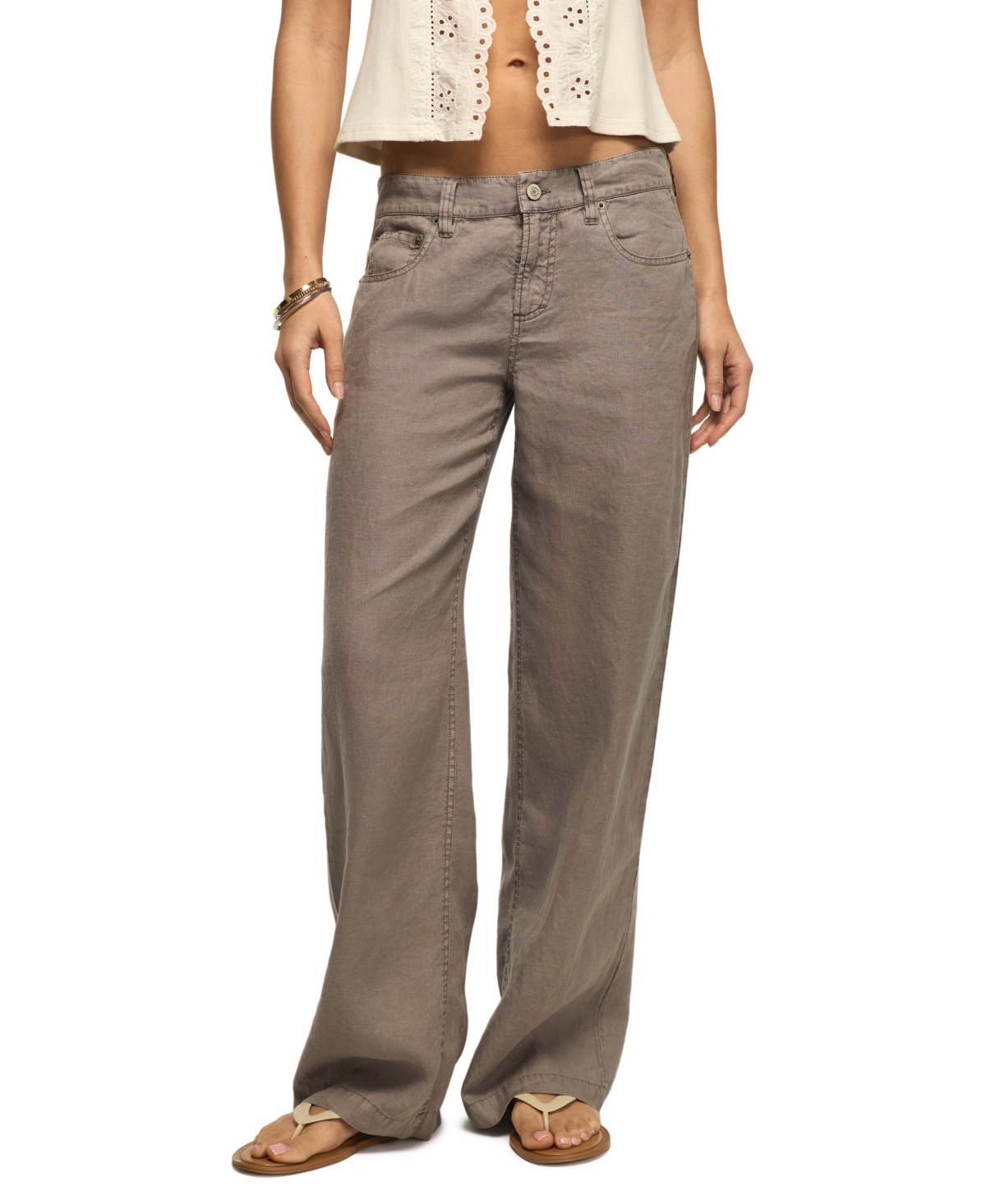 Click here for Lucky Brand Womens Baggy Wide Leg Pants - Castlero... prices