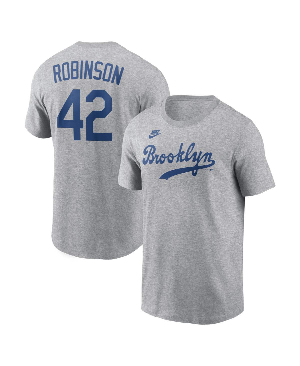 Click here for Nike Mens Jackie Robinson Heather Gray Brooklyn Do... prices