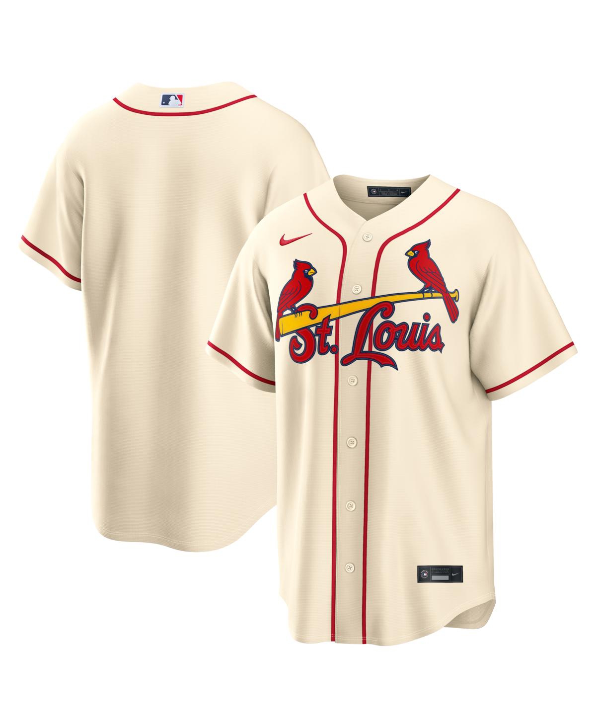Click here for Nike Mens Cream St. Louis Cardinals Alternate Repl... prices