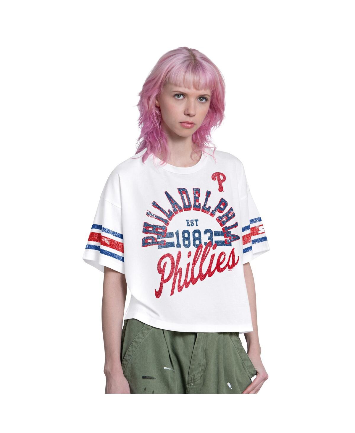 Click here for Starter Womens White Philadelphia Phillies Cropped... prices