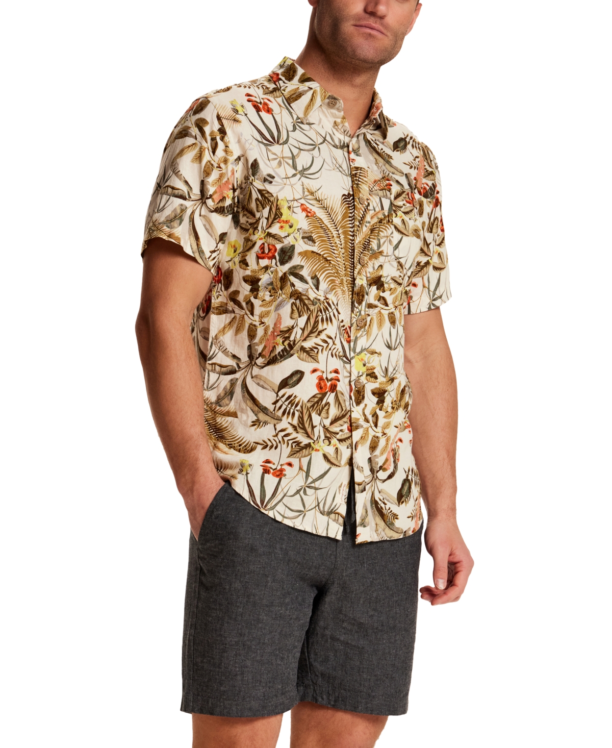 Click here for Weatherproof Vintage Mens Short-Sleeve Linen Rayon... prices