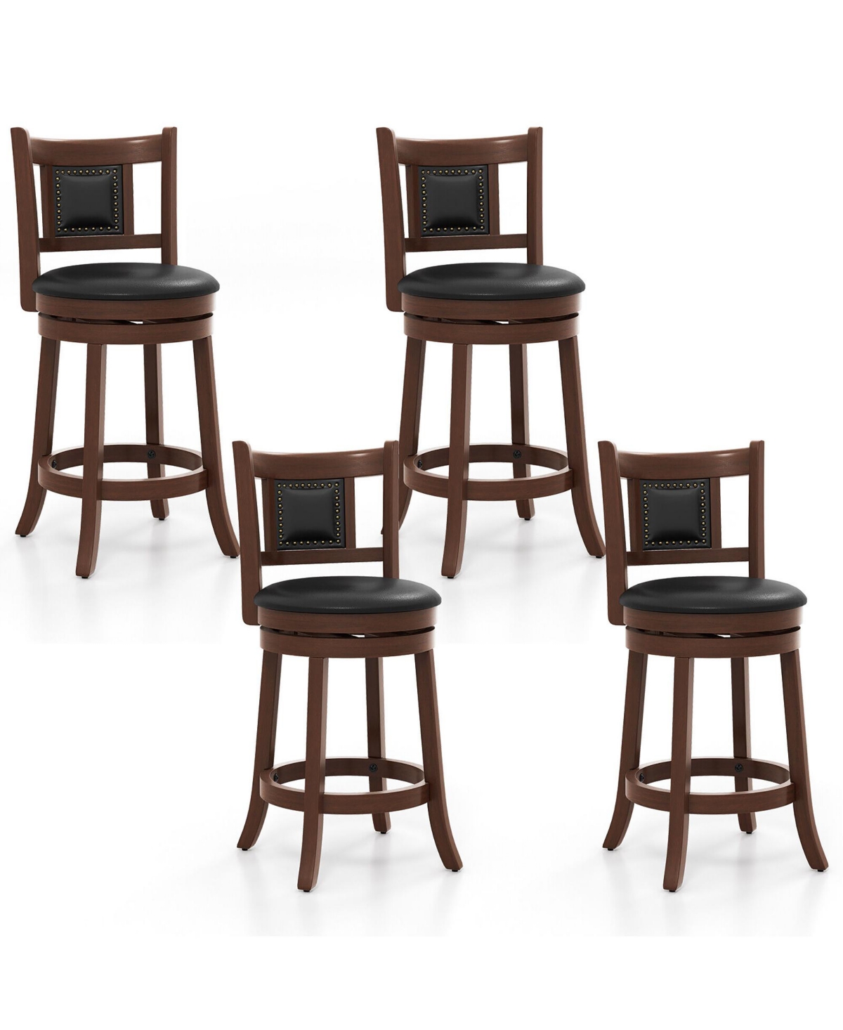 Click here for Gymax 25.5 Swivel Bar Stool Set of 4 Counter Heigh... prices