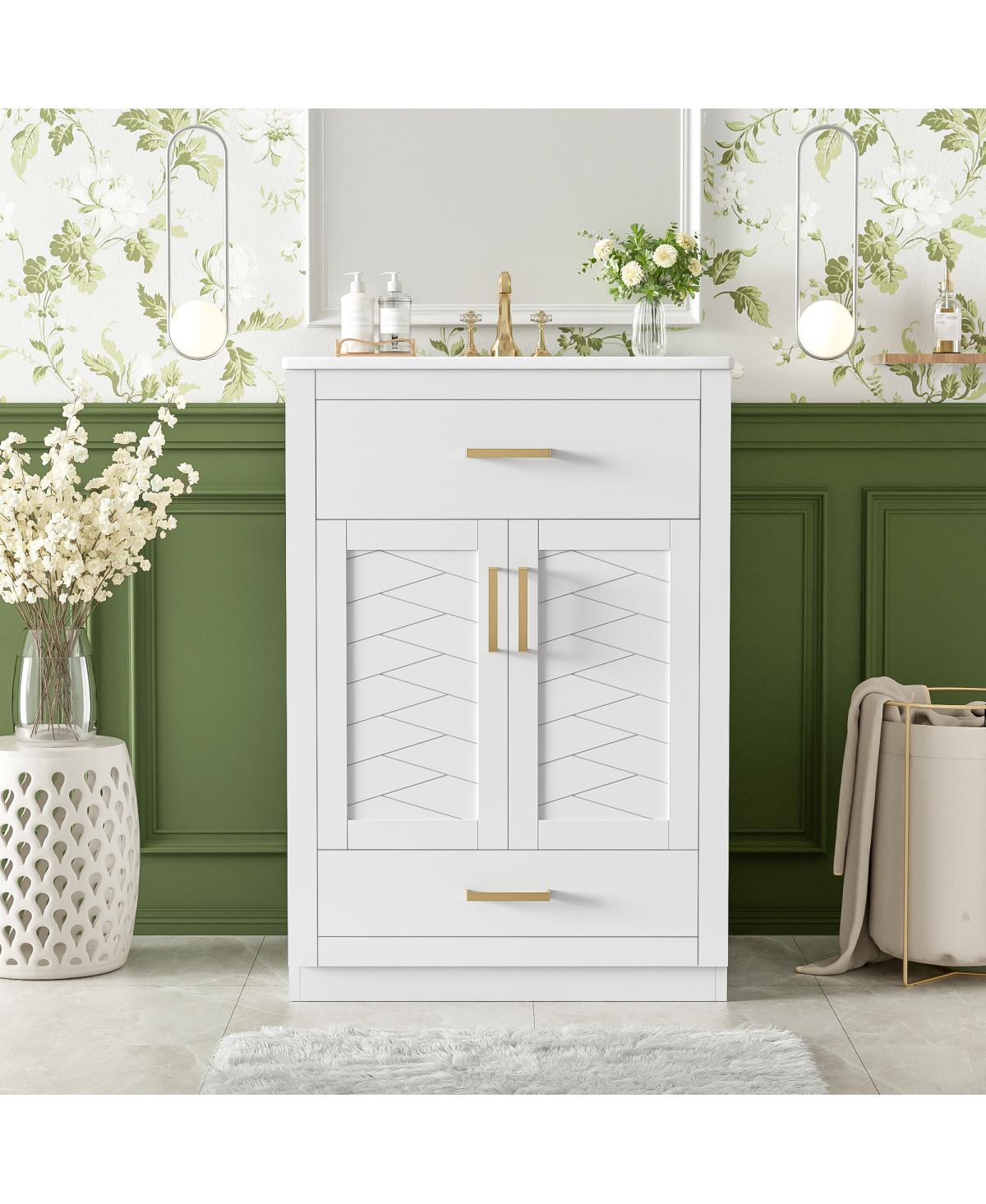 Click here for Sillysis Freestanding Bathroom Vanity with Ceramic... prices
